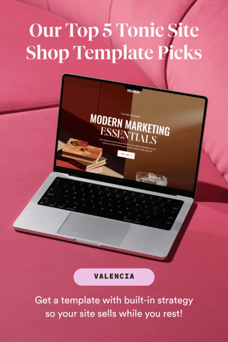 The Best Website Templates for Creatives? These 5 TONIC Designs Are My ...